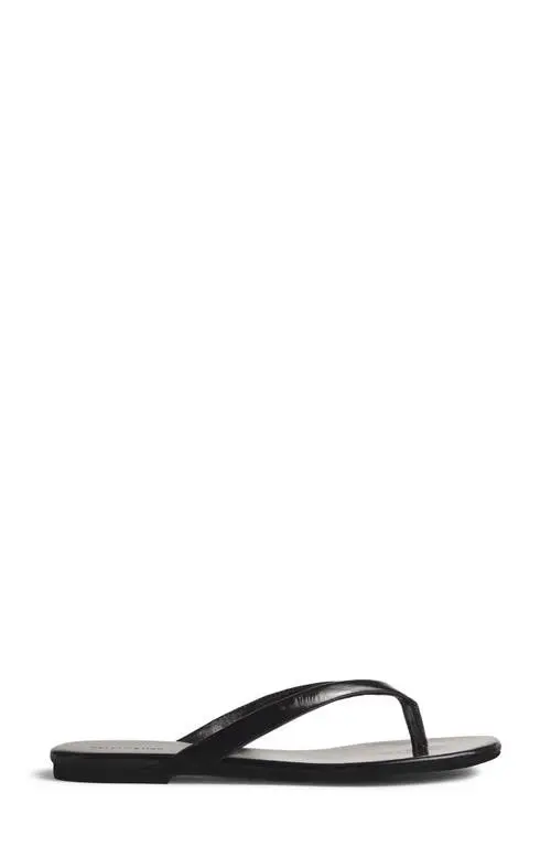 REFORMATION Amelia Flip Flop - Black Eel