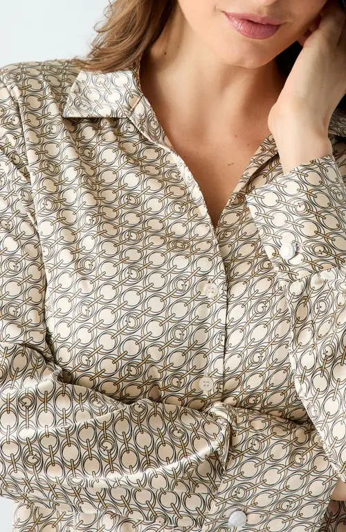 Guess Concetta Chain Print Long Sleeve Shirt