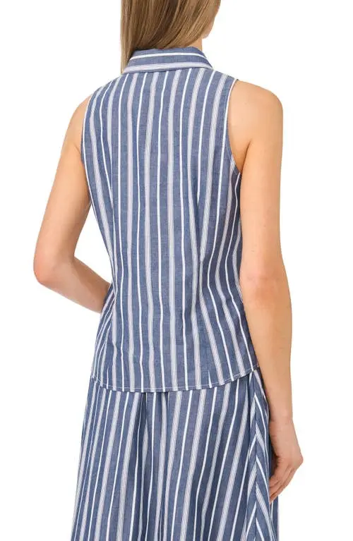 Halogen Sleeveless Button Down Shirt