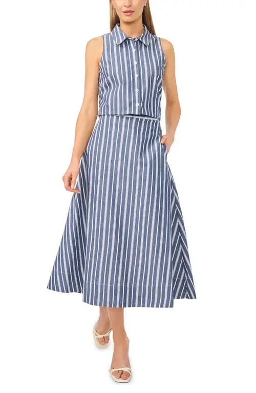 Halogen Sleeveless Button Down Shirt