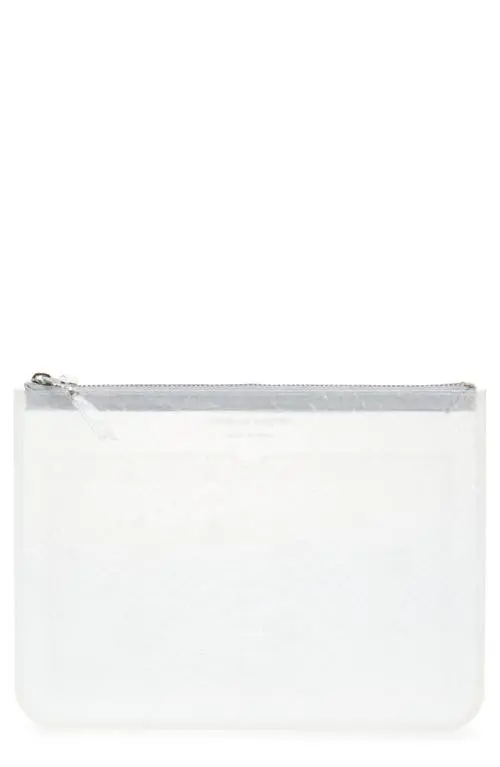 Comme Des Garçons Snakeskin Embossed Zip Pouch - Transparent