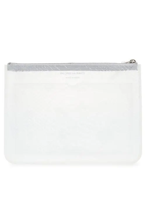 Comme Des Garçons Snakeskin Embossed Zip Pouch