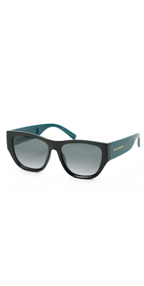 MIO MARINO Polarized Vintage Square Sunglasses - Black Emerald