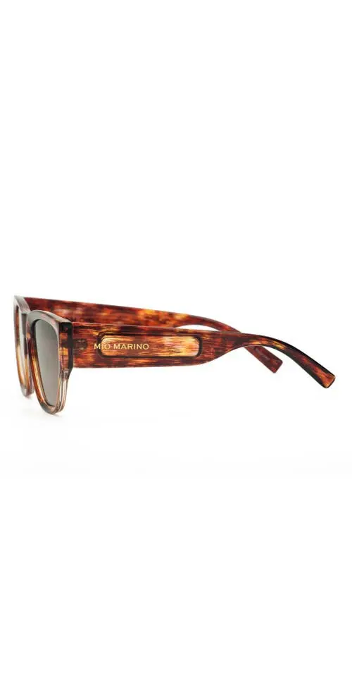 MIO MARINO Polarized Vintage Square Sunglasses - Olive Branch