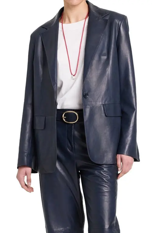 TWP Jillian Leather Blazer