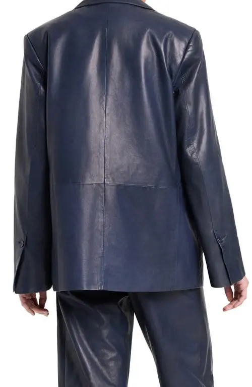 TWP Jillian Leather Blazer