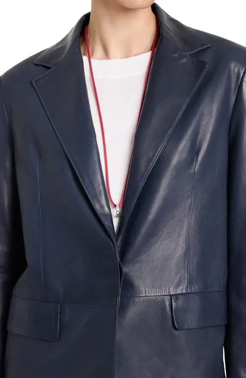 TWP Jillian Leather Blazer