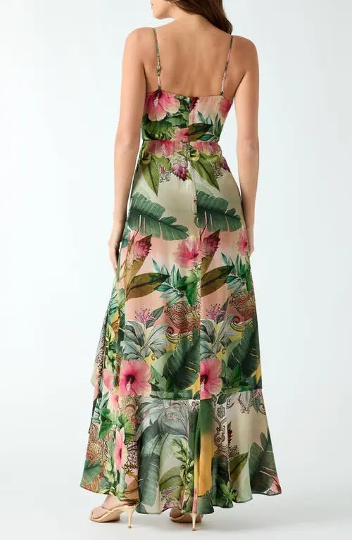 Guess Tracie Tropical Print High-low Dress