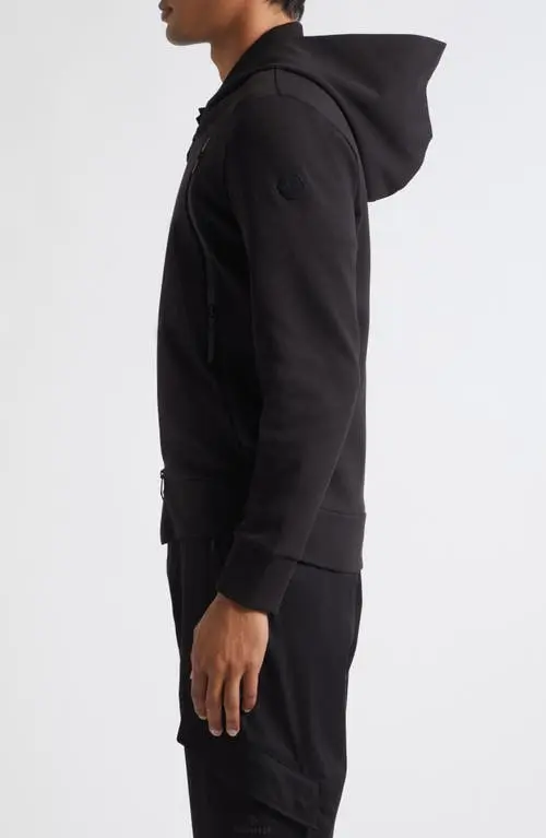 Moncler Cotton Blend Full Zip Hoodie