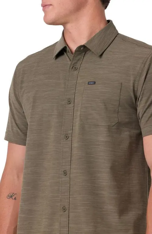 O'Neill Upf Slub Short Sleeve Button Up Shirt