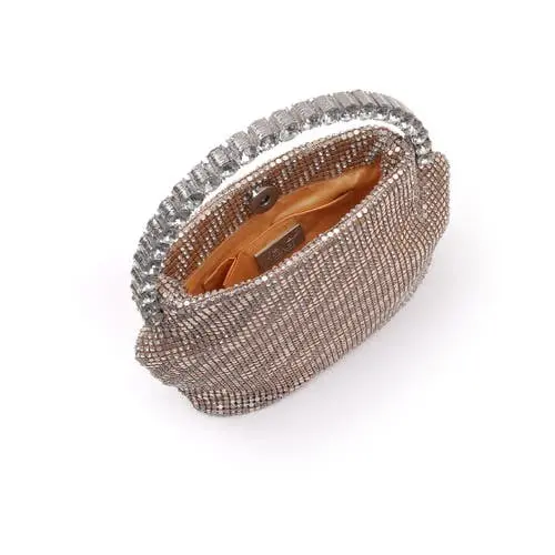 Badgley Mischka Effie Mesh Pouch Clutch