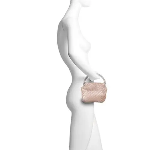 Badgley Mischka Effie Mesh Pouch Clutch