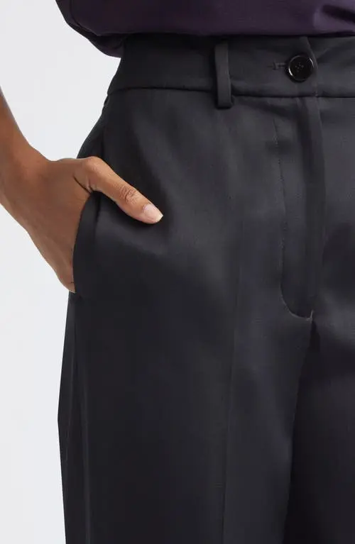 Emporio Armani Satin Wide Leg Trousers