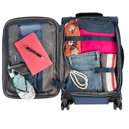 TRAVELPRO Tourlite Softside Expandable 2 Piece Spinner Luggage Set - Blue