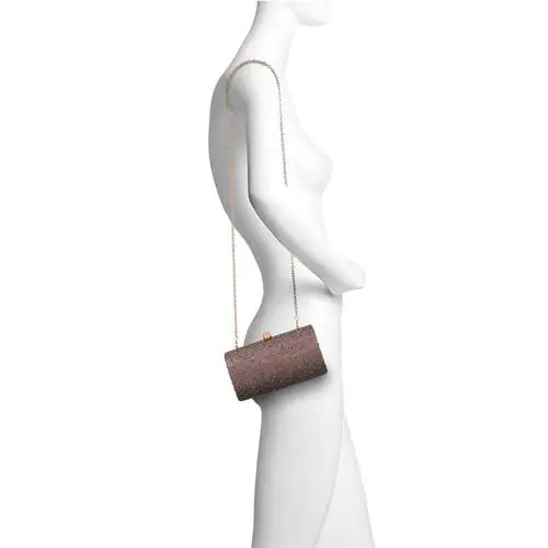 Badgley Mischka Fern Crystal Minaudière - Bronze