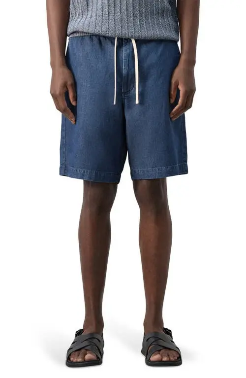 Mango Cotton Blend Drawstring Bermuda Shorts