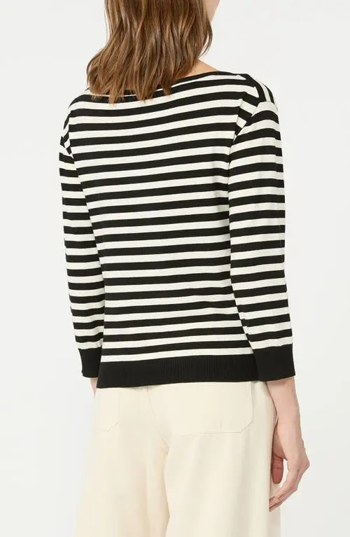 Max Mara Stecca Striped Bateau Neck Sweater