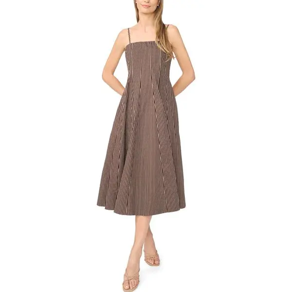 Halogen Stripe Fit & Flare Sundress