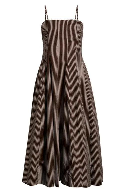 Halogen Stripe Fit & Flare Sundress