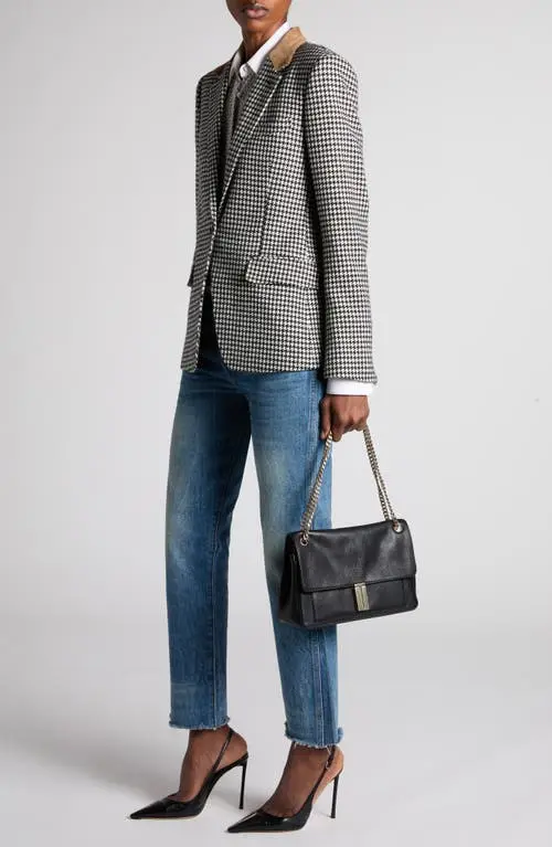 TOM FORD Cashmere Houndstooth Boyfriend Jacket