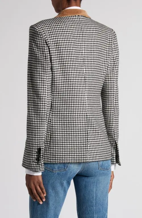 TOM FORD Cashmere Houndstooth Boyfriend Jacket