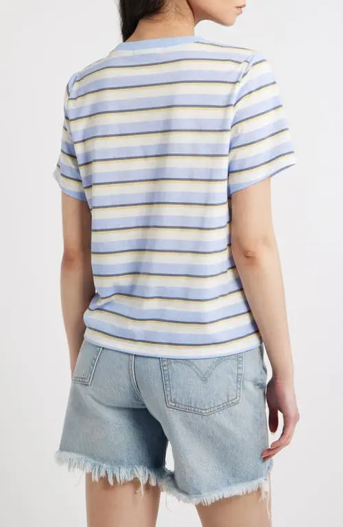 VINYL ICONS Striped Graphic T-shirt