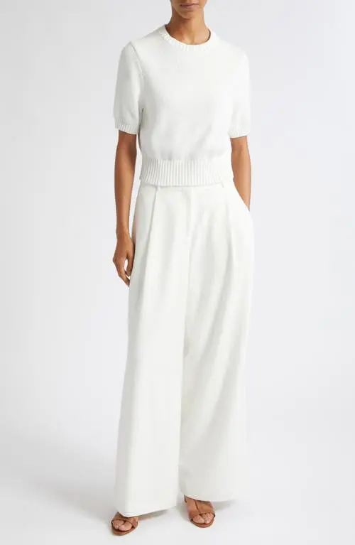 TOCCIN Elsie Organic Cotton Short Sleeve Sweater