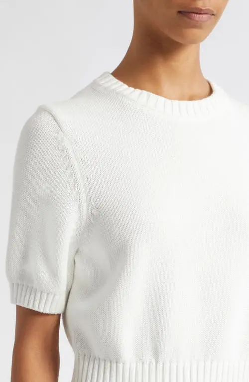 TOCCIN Elsie Organic Cotton Short Sleeve Sweater