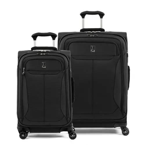 TRAVELPRO Tourlite Softside Expandable 2 Piece Spinner Luggage Set - Black