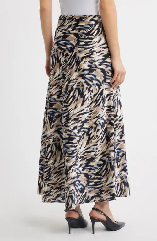 Anne Klein Zebra Print Bias Cut Skirt
