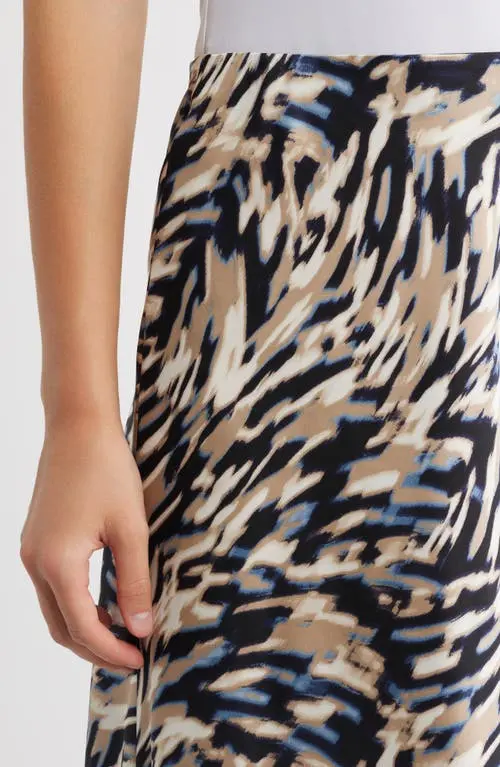 Anne Klein Zebra Print Bias Cut Skirt