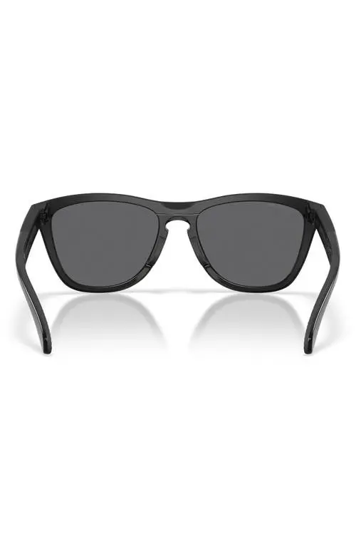 Oakley Gender Inclusive Frogskins Range 58mm Round Sunglasses - Matte Black/black