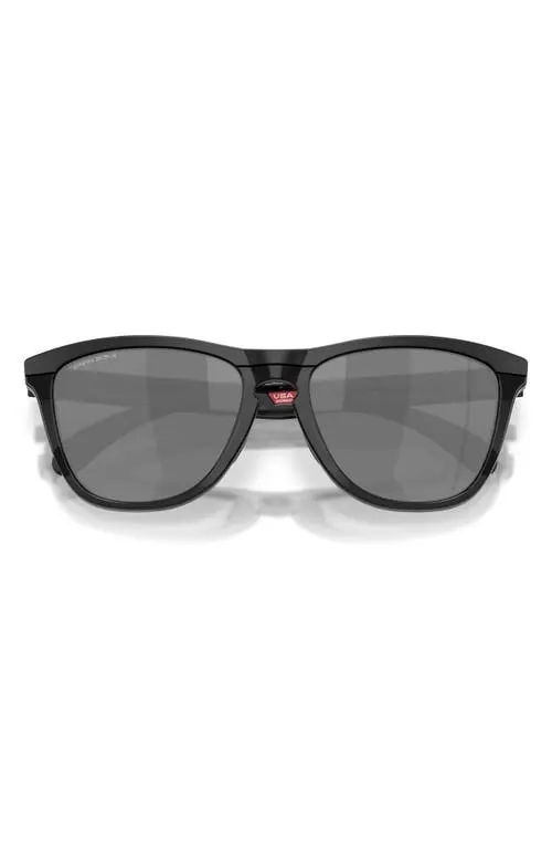 Oakley Gender Inclusive Frogskins Range 58mm Round Sunglasses - Matte Black/black