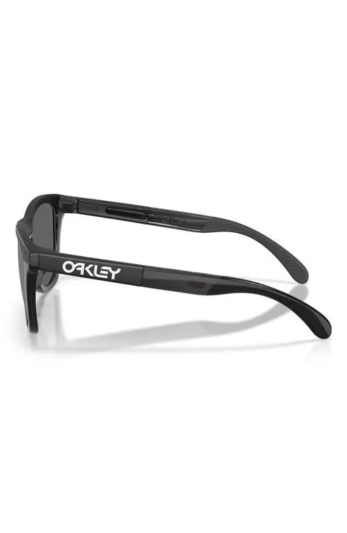 Oakley Gender Inclusive Frogskins Range 58mm Round Sunglasses - Matte Black/black