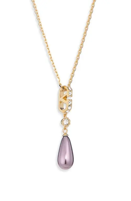 Valentino Garavani Vlogo Signature Pendant Necklace - Gold