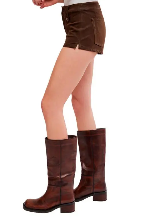 Free People Vagabond Faux Leather Shorts