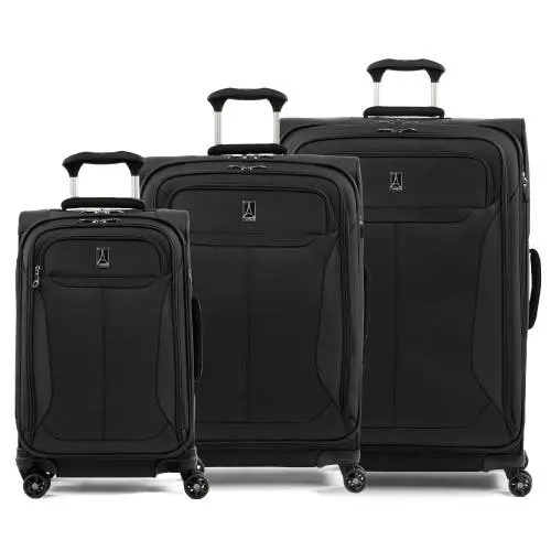 TRAVELPRO Tourlite Softside Expandable 3-piece Spinner Luggage Set - Black
