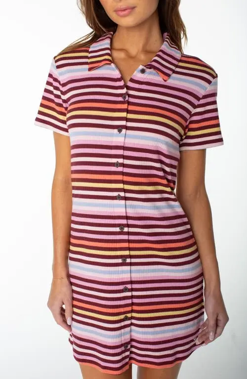 Roxy Cardiff Striped Rib Minidress