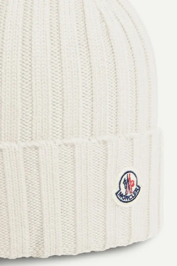 Moncler Logo Wool Beanie
