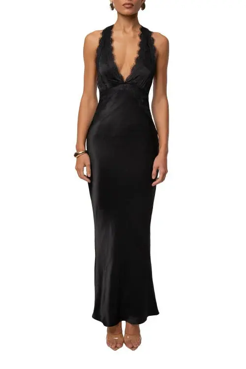 JLUXLABEL Satin Evenings Maxi Dress