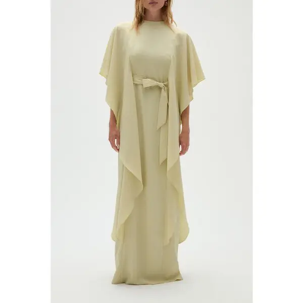 Amsale Pebble Crepe Kaftan