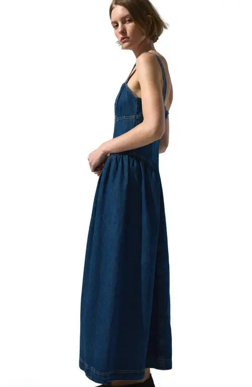 H&m Flared-skirt Denim Dress