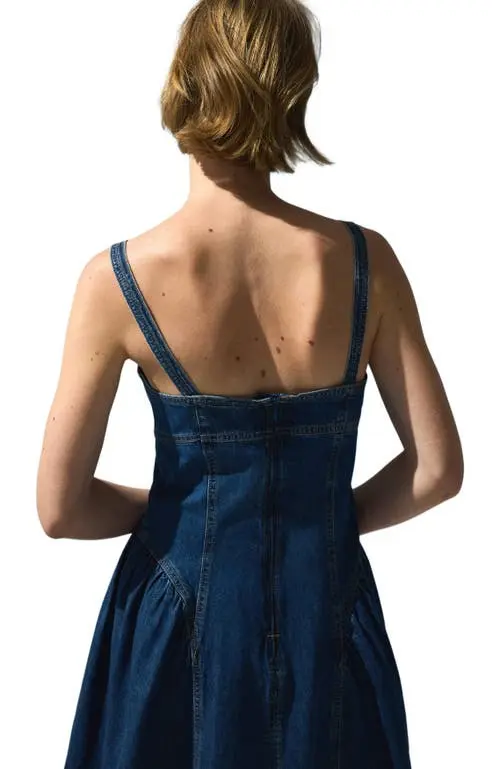 H&m Flared-skirt Denim Dress