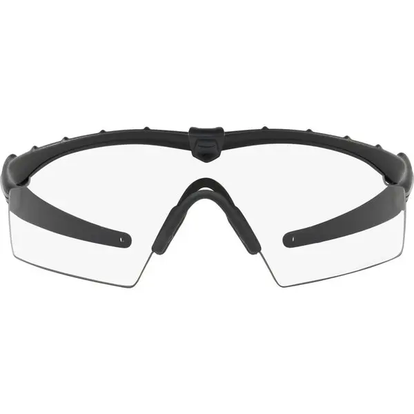 Oakley M Frame Strike 134mm Photochromic Irregular Shield Sunglasses - Black/clear