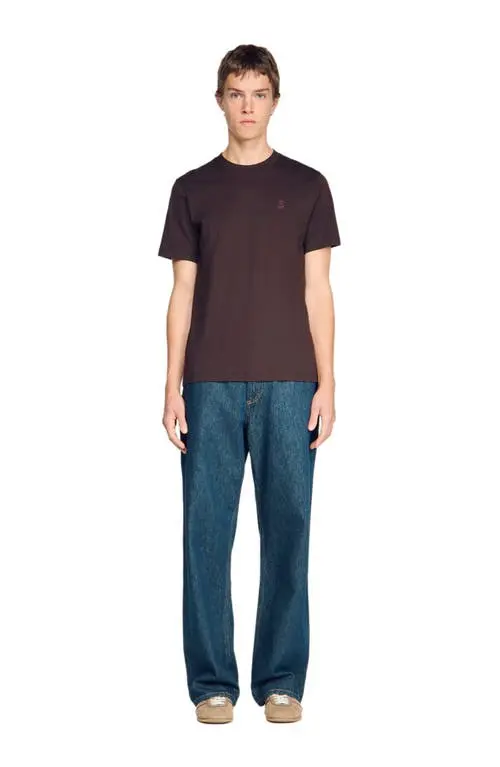 Sandro Cotton Logo T-shirt