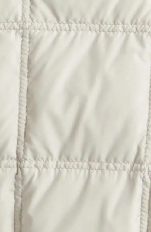 Moncler Cygnes Quilted Down Jacket With Faux Fur Collar