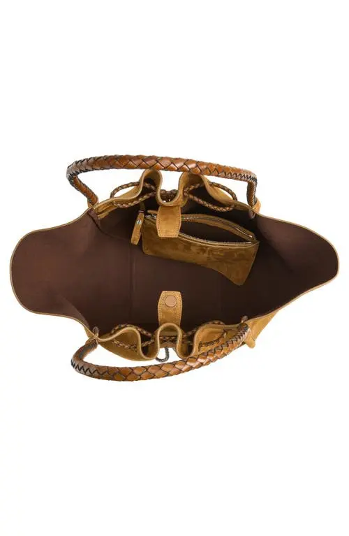 Proenza Schouler Large Ruched Suede Tote - Hazelnut