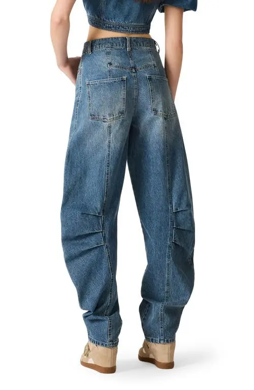 Steve Madden Austin Seamed High Waist Wide Leg Jeans
