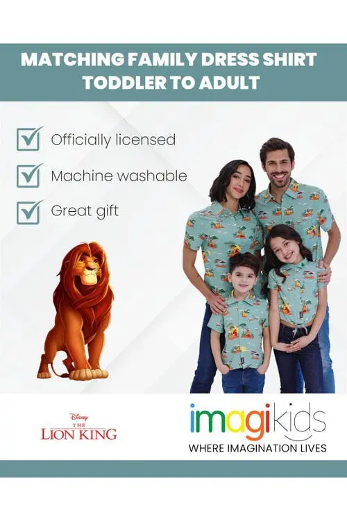 Disney S The Lion King Short Sleeve Button-down Shirt