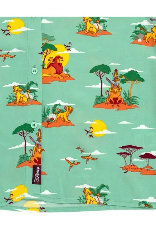 Disney S The Lion King Short Sleeve Button-down Shirt